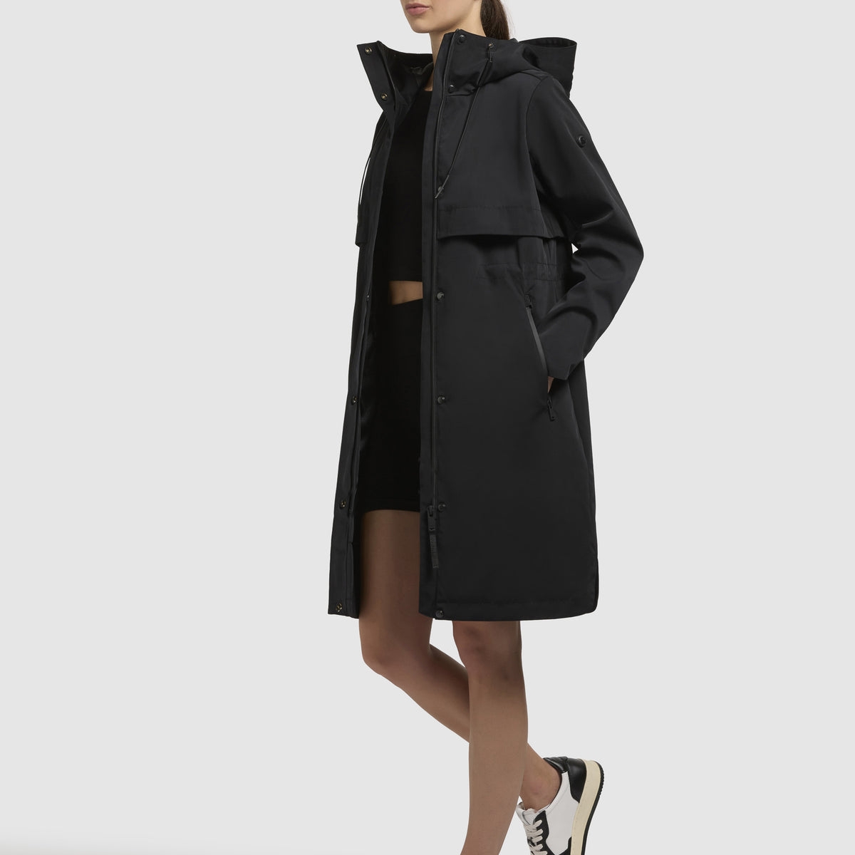 Mantel MANAO Schwarz – KHUJO