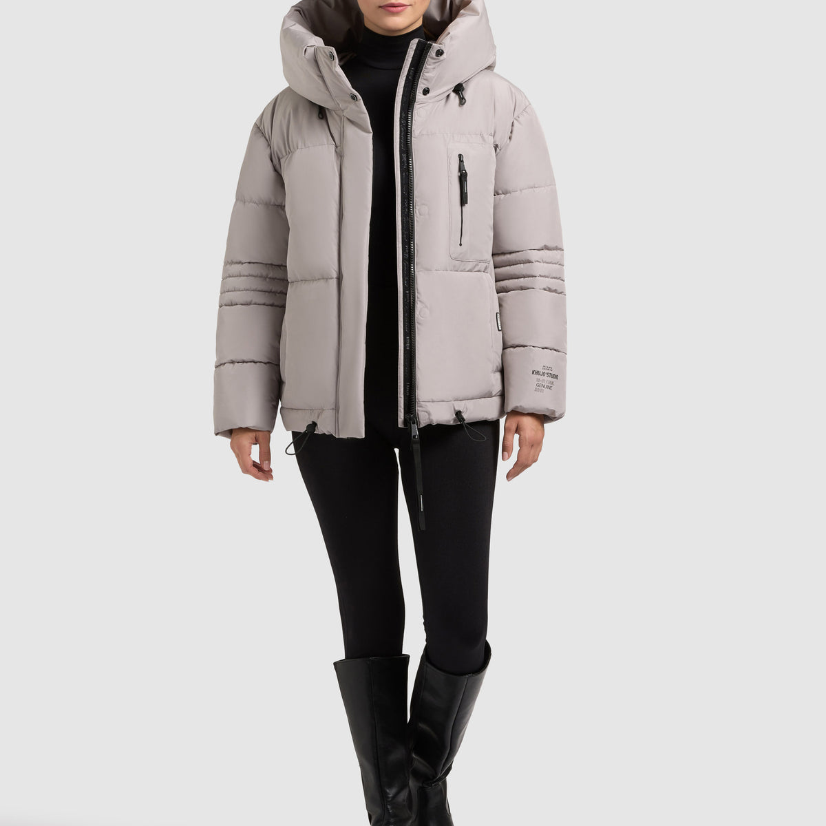 Jacket PEEKE2 WITH GLOVES BLIZZARD GRAY – KHUJO