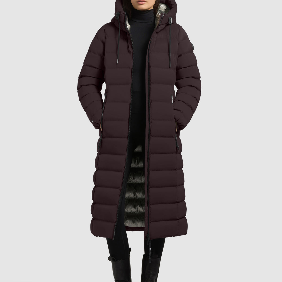 Mantel SIMMIE2 MOODY PLUM – KHUJO