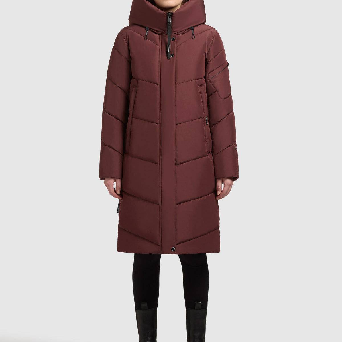 Coat JANGE2 MATT MOSCATO RED – KHUJO