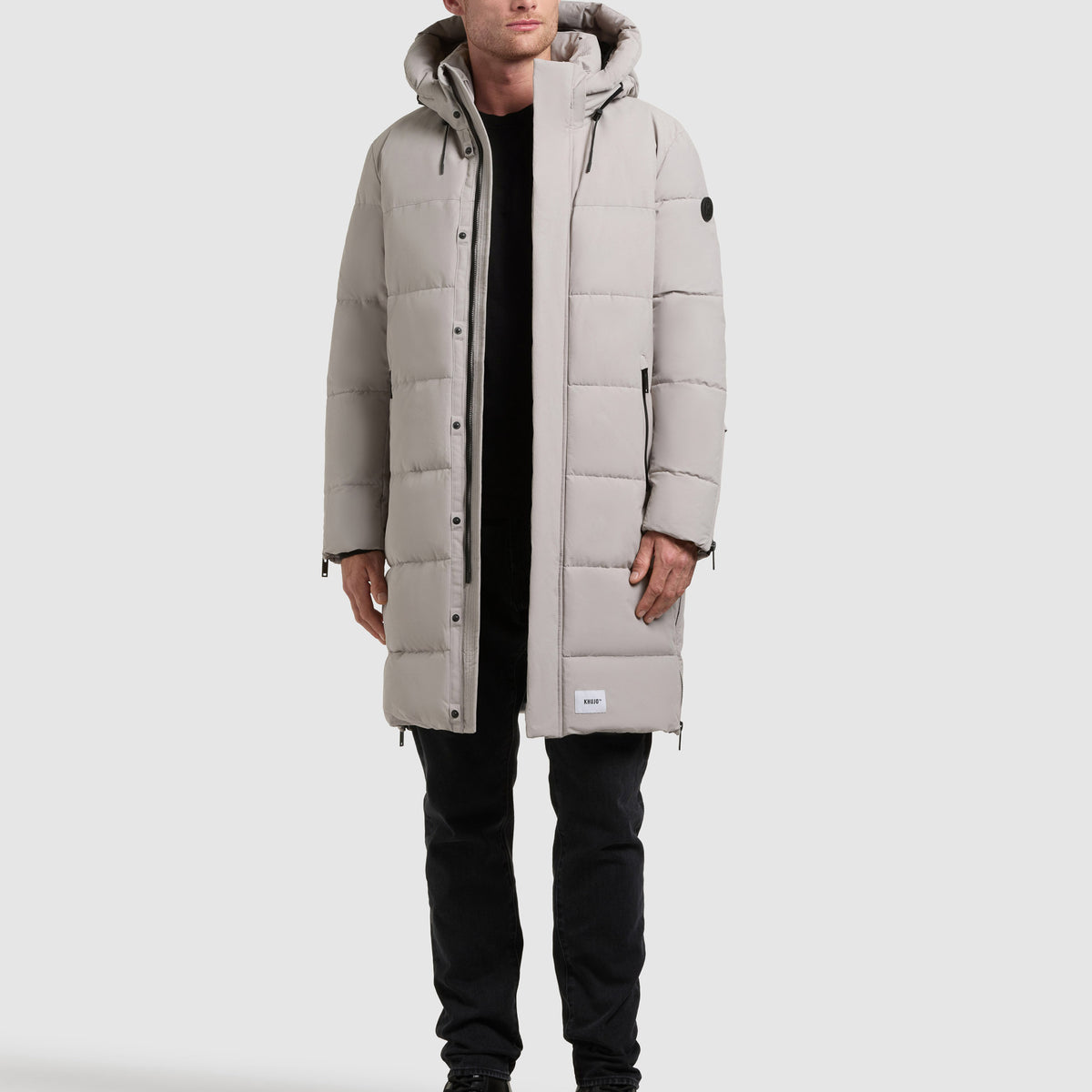 Mantel PIKE NIMBUS GREY – KHUJO