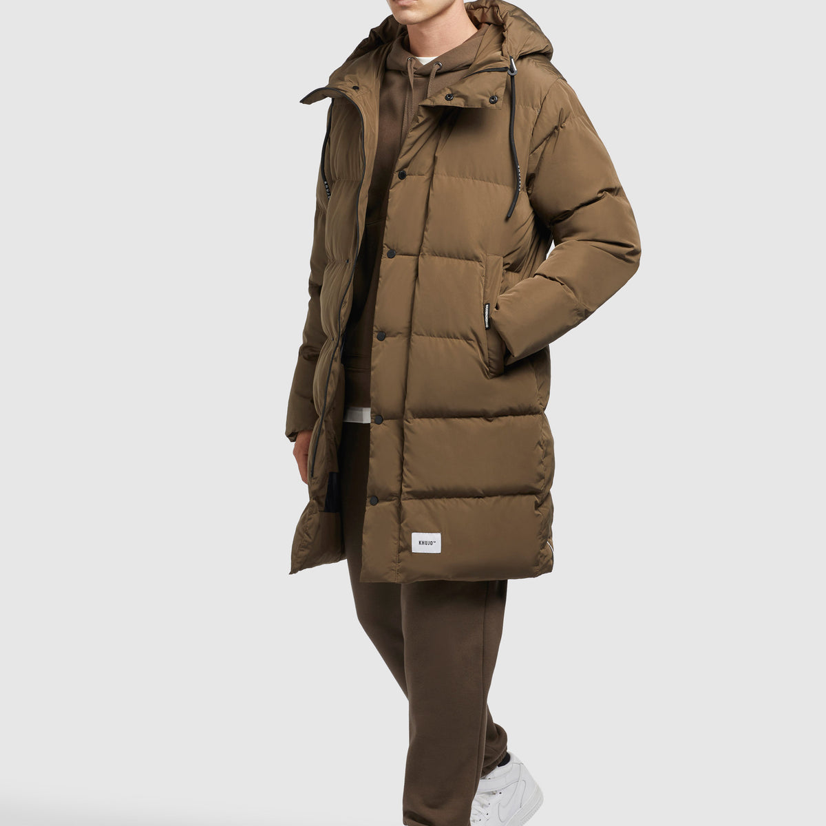 Coat DEWEY MUD GREEN – KHUJO